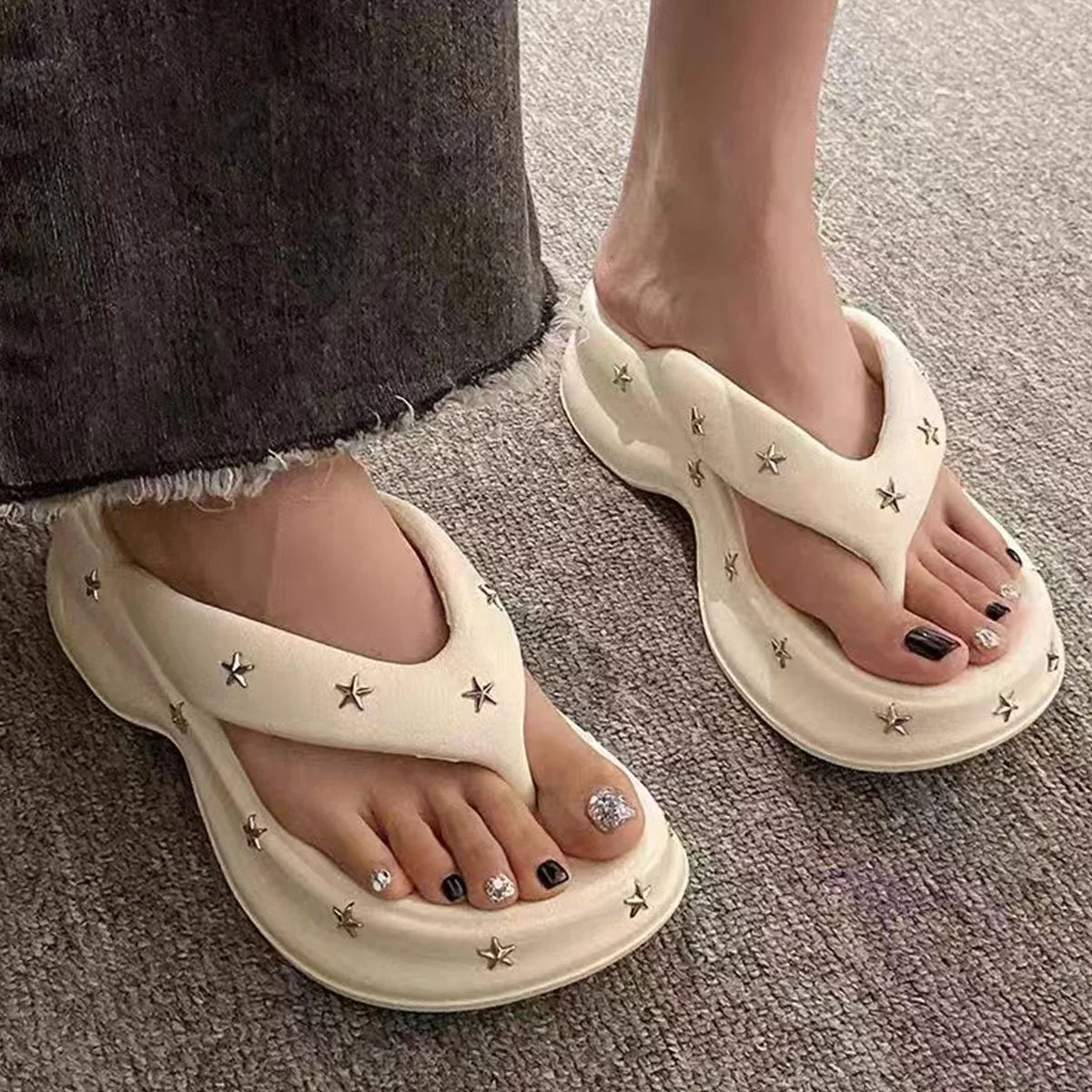 Buy Cosmic Chic Sandals - Shoptery