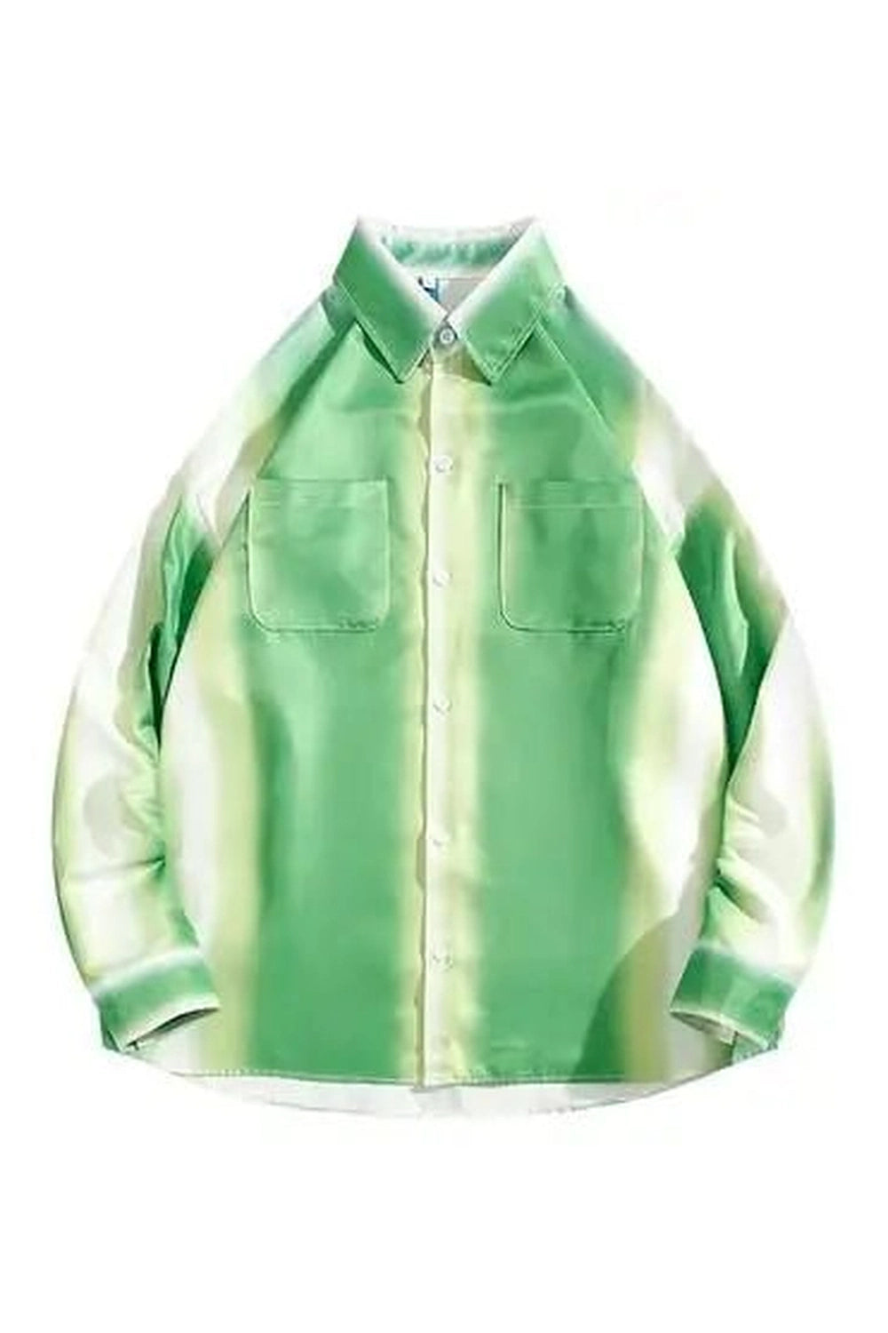 Buy Green Ombre Button-Up Shirt - Shoptery